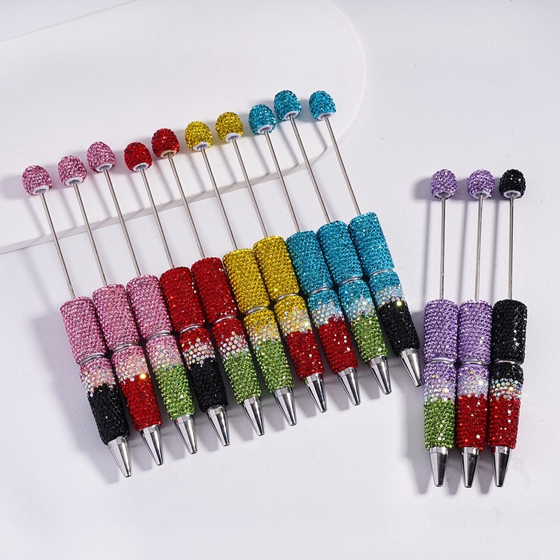 Beadable Pens Three Colors Rhinestones Covered the Entire Pen, Multi ...